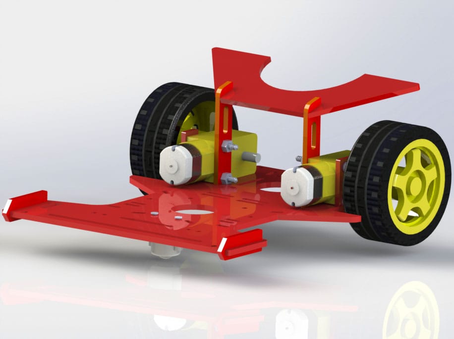 Complete Robot Chassis Racing Car - Tech Bazar || টেক বাজার