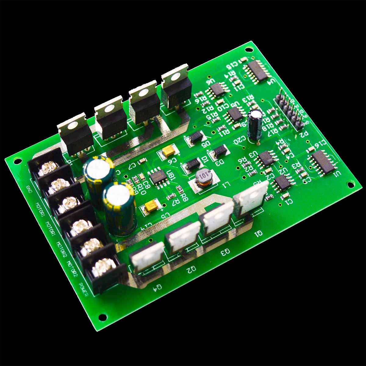 DC 3V-36V 15A Dual H-Bridge DC Motor Driver - Tech Bazar || টেক বাজার