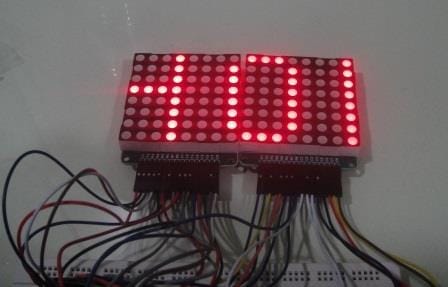 Dot matrix Breakout Board (Red) 2.4" - Tech Bazar || টেক বাজার