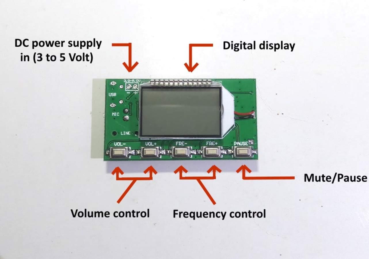 Fm Radio Transmitter Module With Lcd Tech Bazar টেক বাজার