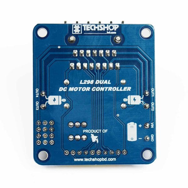 L298 Dual DC Motor Controller - Tech Bazar || টেক বাজার
