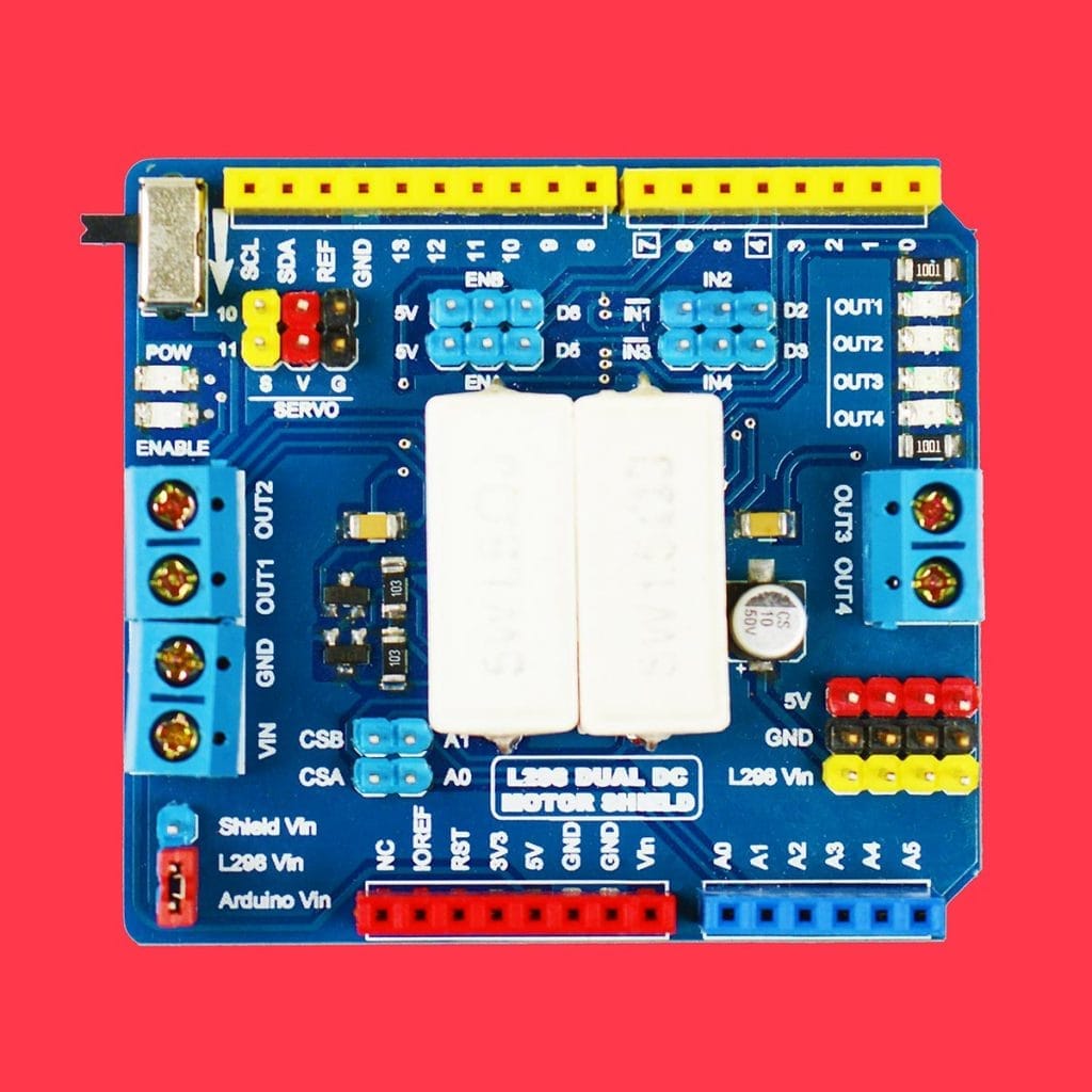L298 Dual DC Motor Shield - Tech Bazar || টেক বাজার