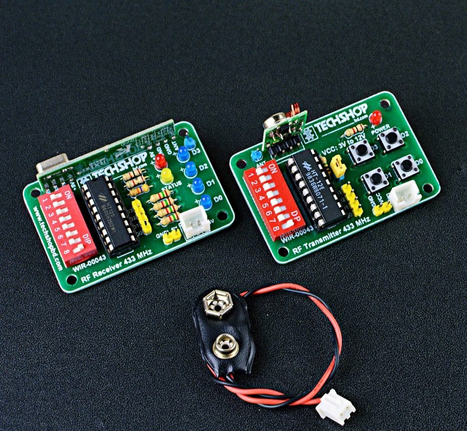 Rf Wireless Encoder Decoder Module 433 Mhz Tech Bazar টেক বাজার