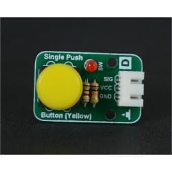 Single Push Button(Yellow) - Tech Bazar || টেক বাজার