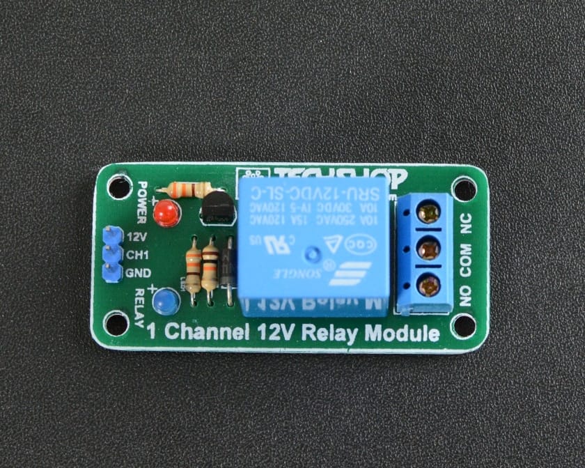 1 Channel 12V Relay Module - Tech Bazar || টেক বাজার