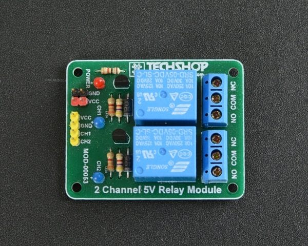 2 Channel 5V Relay Module - Tech Bazar || টেক বাজার