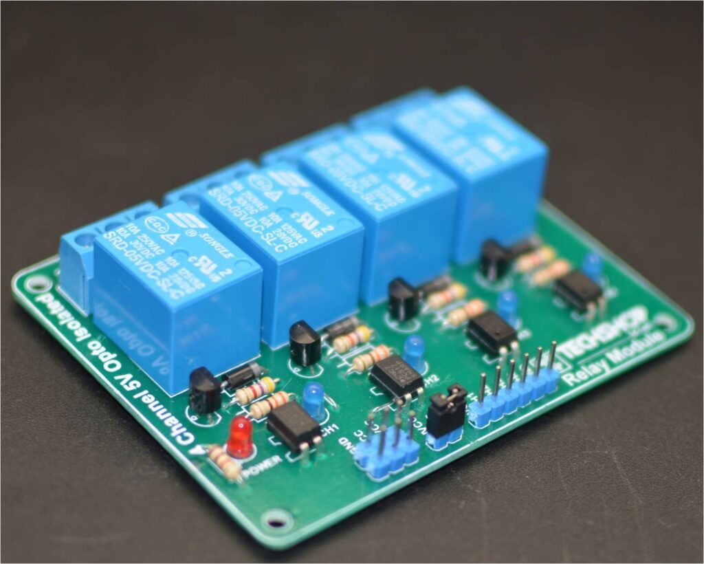 4 Channel 5V Opto Isolated Relay Module - Tech Bazar || টেক বাজার