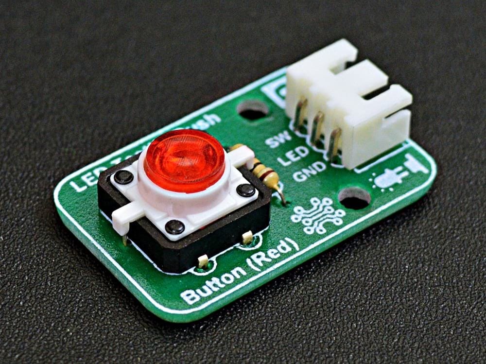 LED Tactile Push Button (Red) - Tech Bazar || টেক বাজার