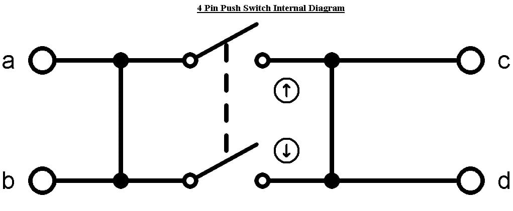 Push Switch 4 pin - Small - Tech Bazar || টেক বাজার