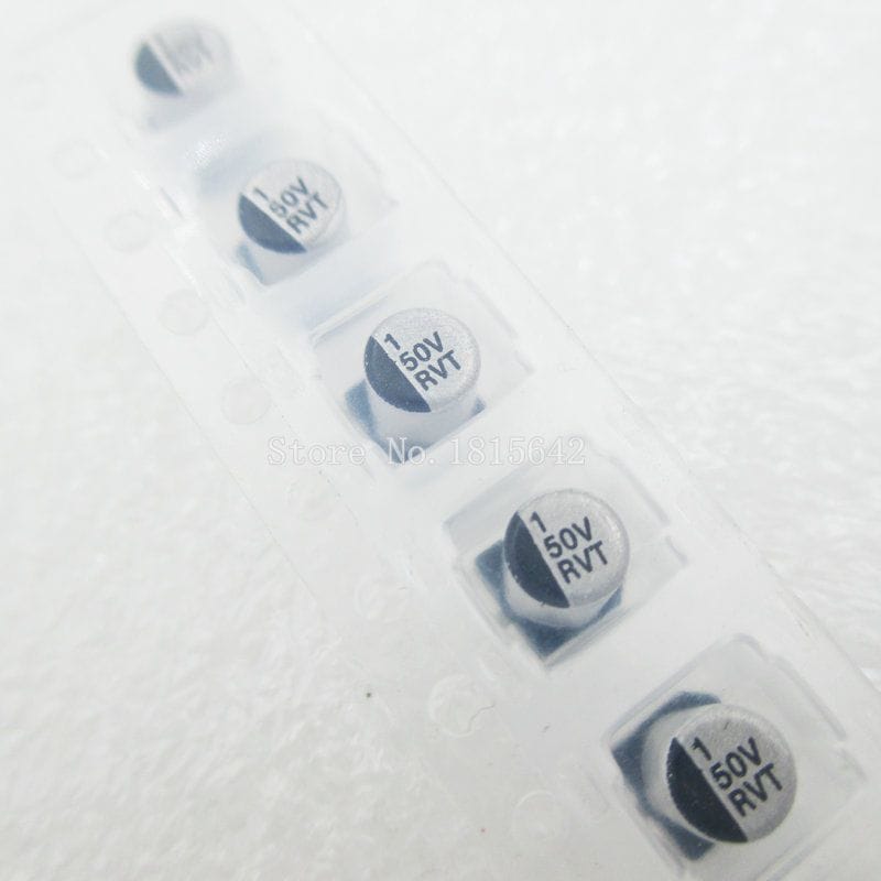 SMD Capacitor 1uf 50V Electrolytic - Tech Bazar || টেক বাজার